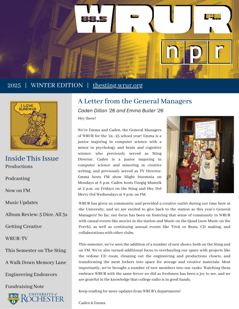 The Sting – WRUR's Online Radio Station